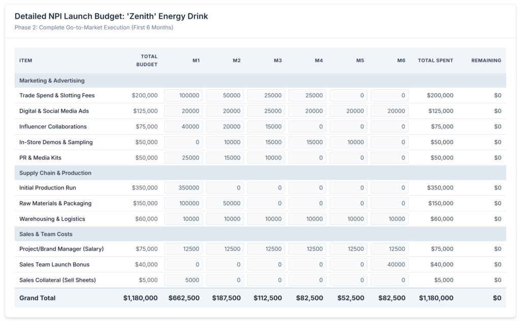 CPG NPI Budgeting: Plan & Launch New Products with Confidence
