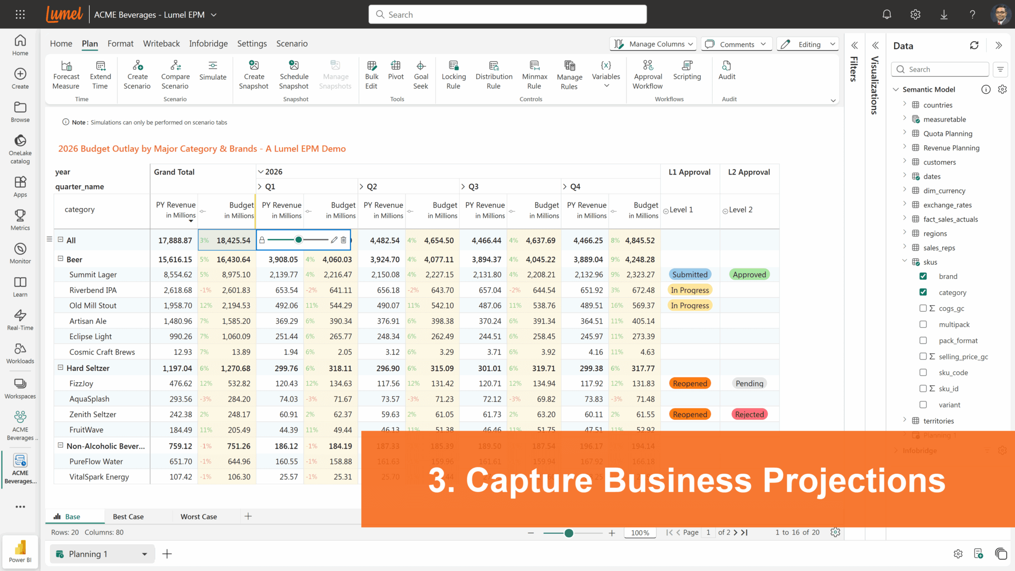 No-Code, Self-Service Integrated Planning On Data Platform