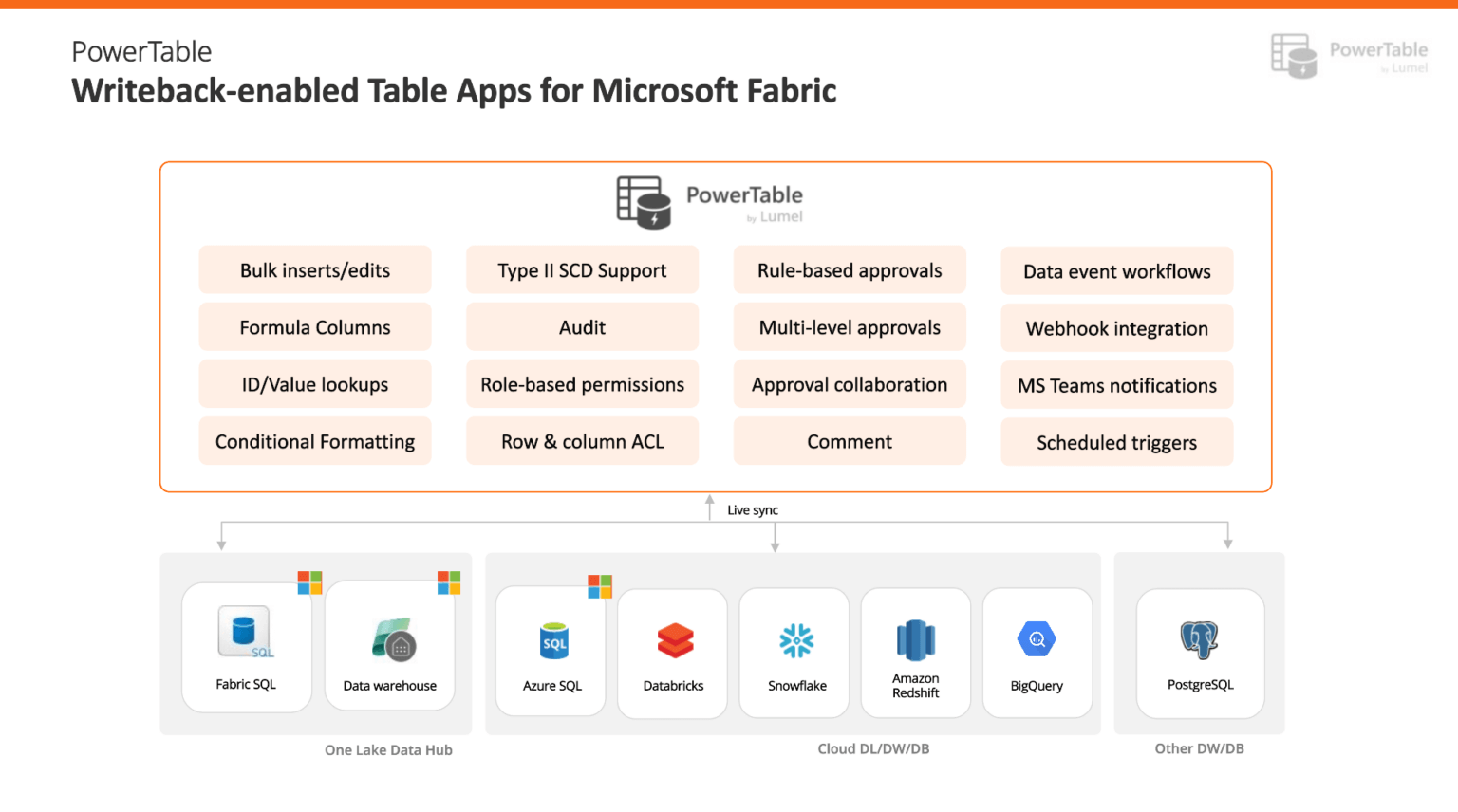 PowerTable: Native Fabric Data App | Lumel