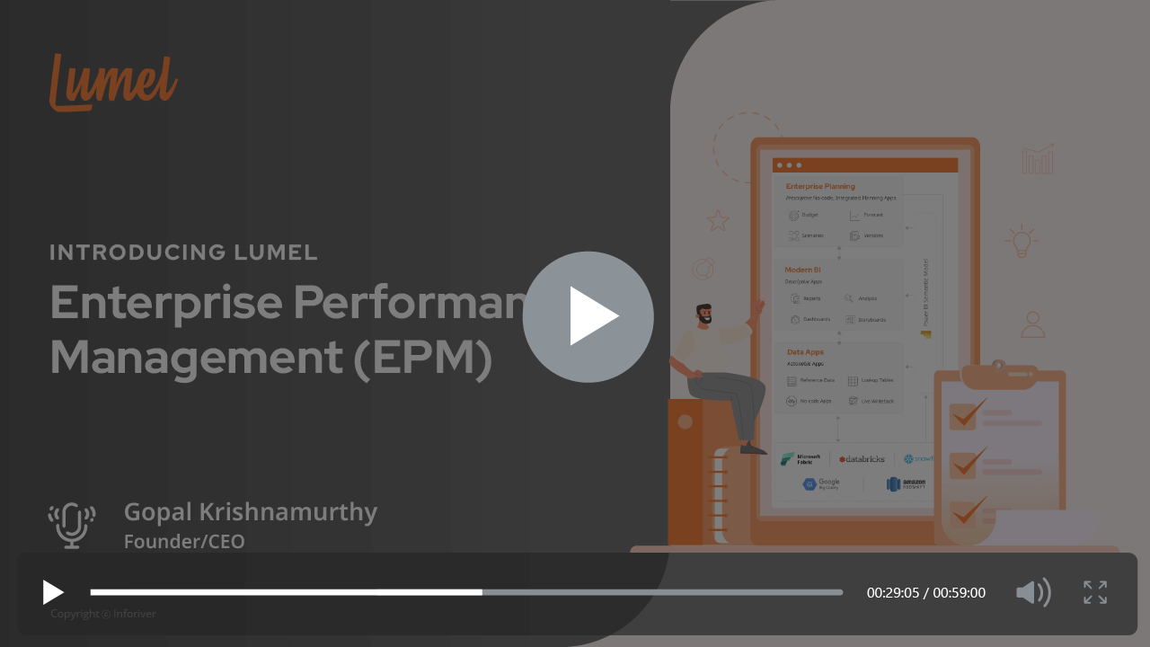 Introducing Lumel Enterprise Performance Management (EPM)